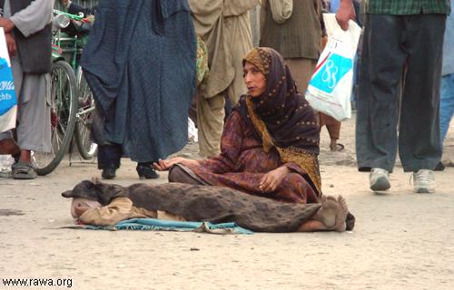 RAWA Photo: Beggary in Kabul